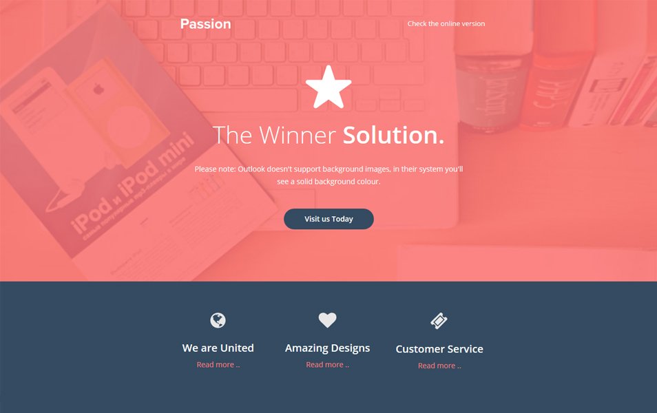 30+ бесплатных, новых и адаптивных Email шаблонов - Beloweb.name