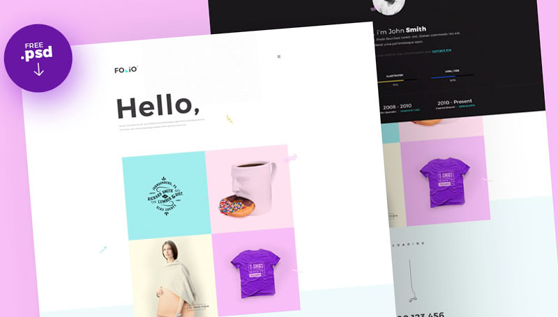 Крутые и реально невероятные портфолио шаблоны в PSD - Beloweb.name